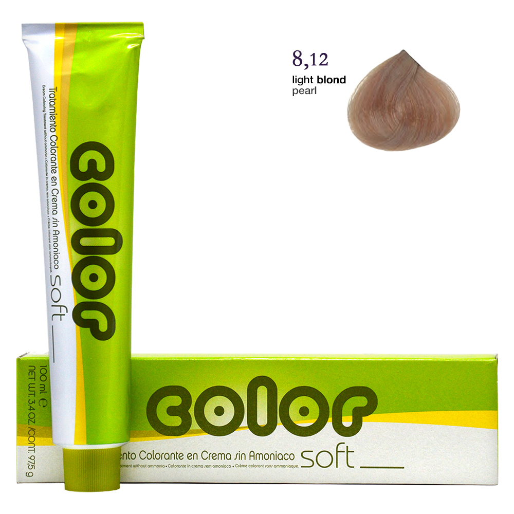 SALERM COLOR SOFT SEMI-PERM COLORING CREAM (Light Blond Pearl - 8.12 ...