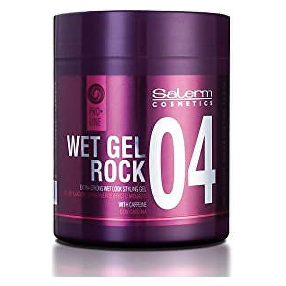 SALERM WET GEL ROCK 04 Extra-strong wet look styling gel with caffeine ...