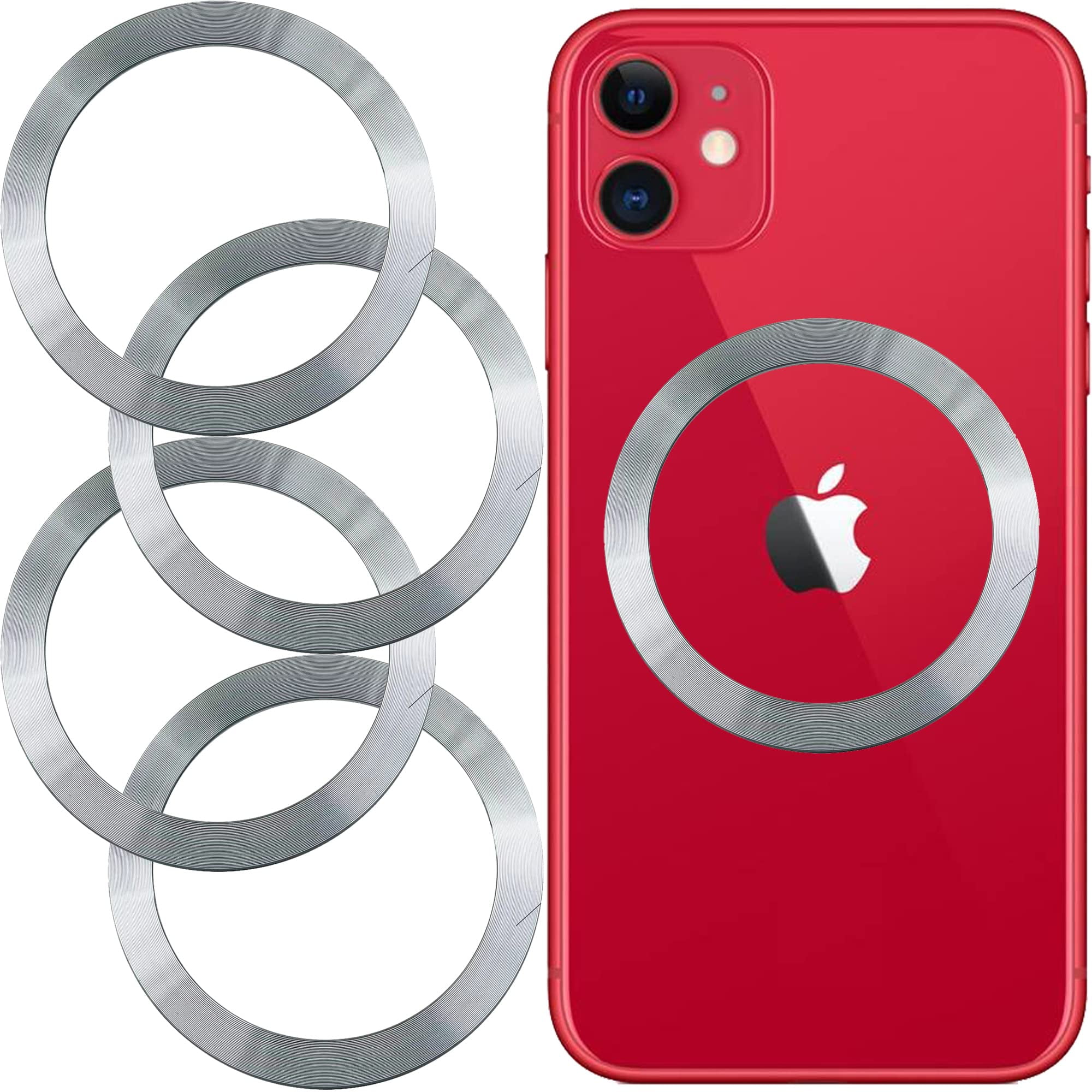 SALEX Compatible with Magsafe Magnetic Rings 4 Pack Set - Metal Rings ...