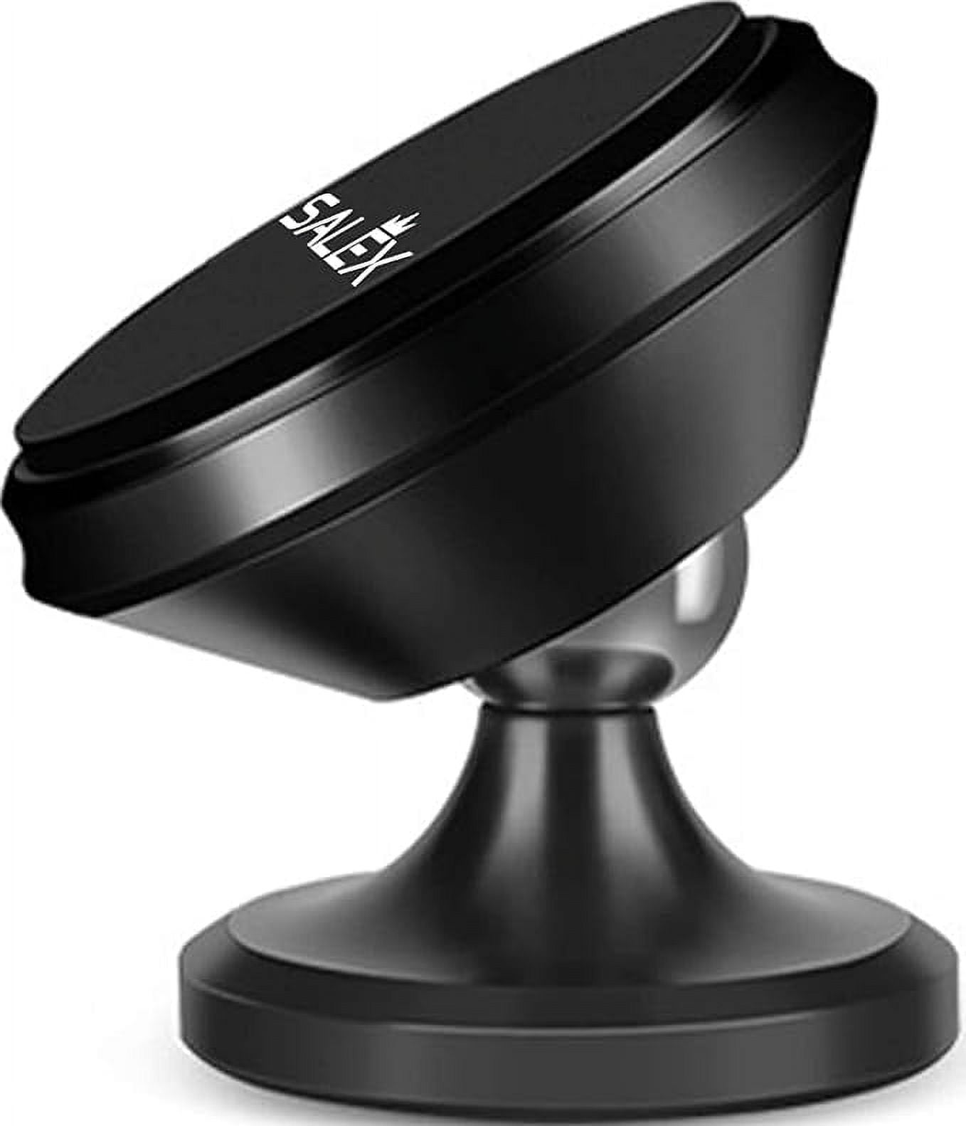 SALEX Magnetic Phone Holder for Car Dashboard, Wall, Mirror. Black 360 ...