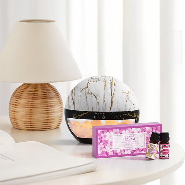 SALKING AQUAHEART Salt&Lamp Essential Oil Diffusers Bedside Bladeless ...