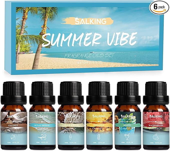 SALKING Summer Fragrance Oils Set, Premium Essential Oils Gift Set for ...