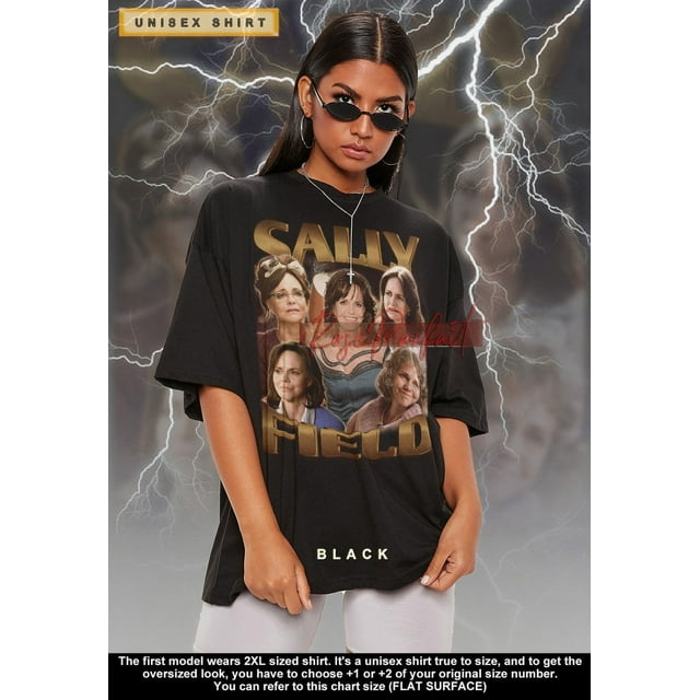 SALLY FIELD Retro T-shirt - Sally Field Homage Tee, Sally Field Long ...