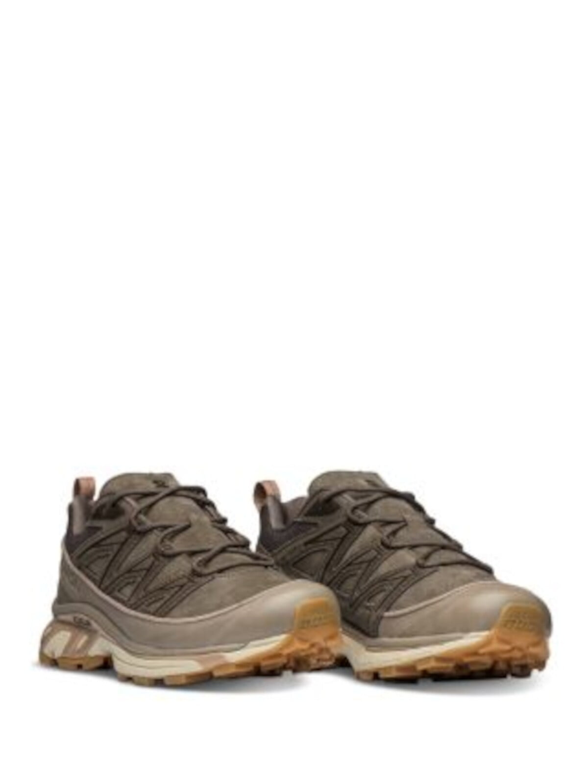 SALOMON Mens Green Mixed Media Heel Pull-Tab Logo Cushioned Treaded Xt ...