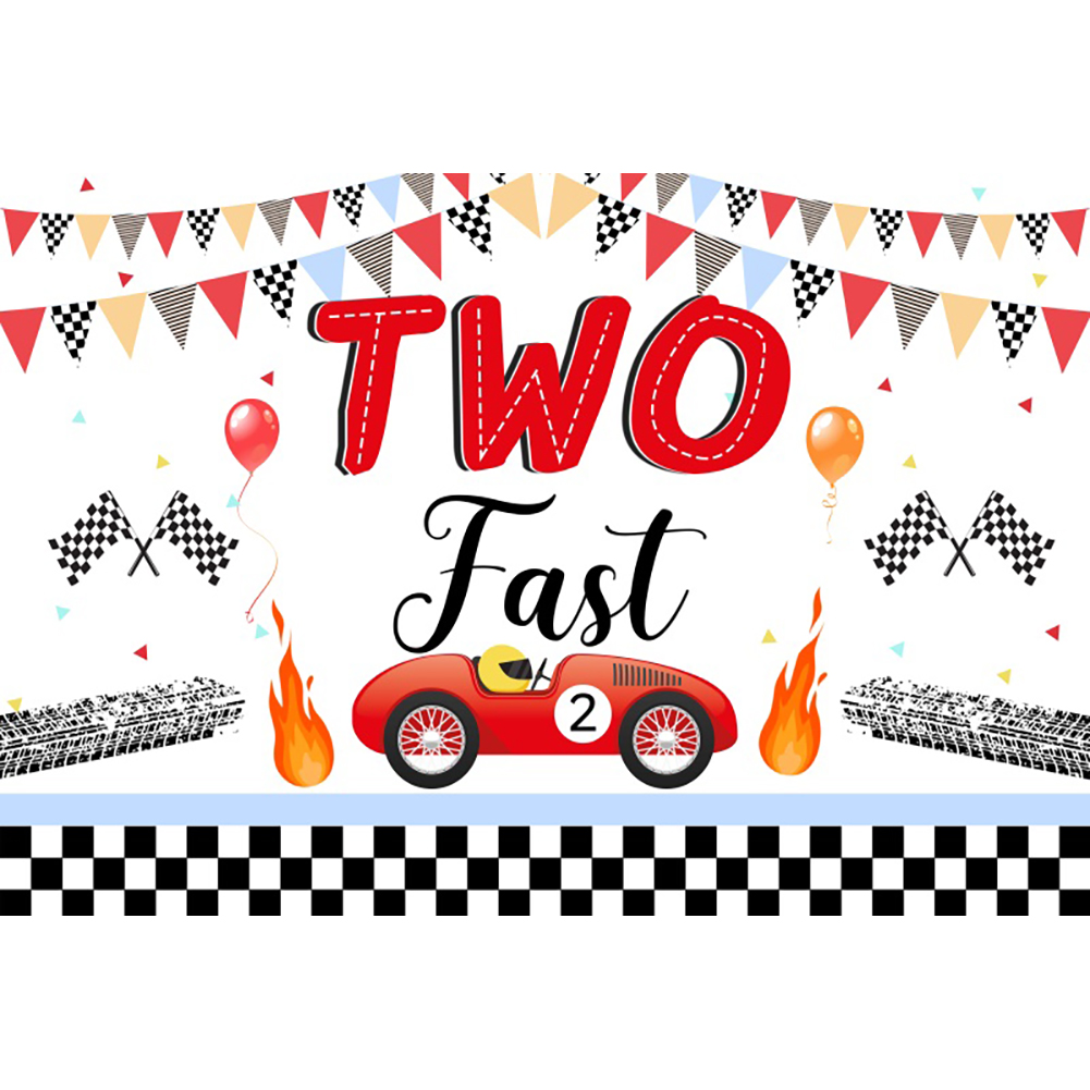 SALQGBUW Cartoon Trains & Cars Birthday Party Decor Backdrop| Transport ...