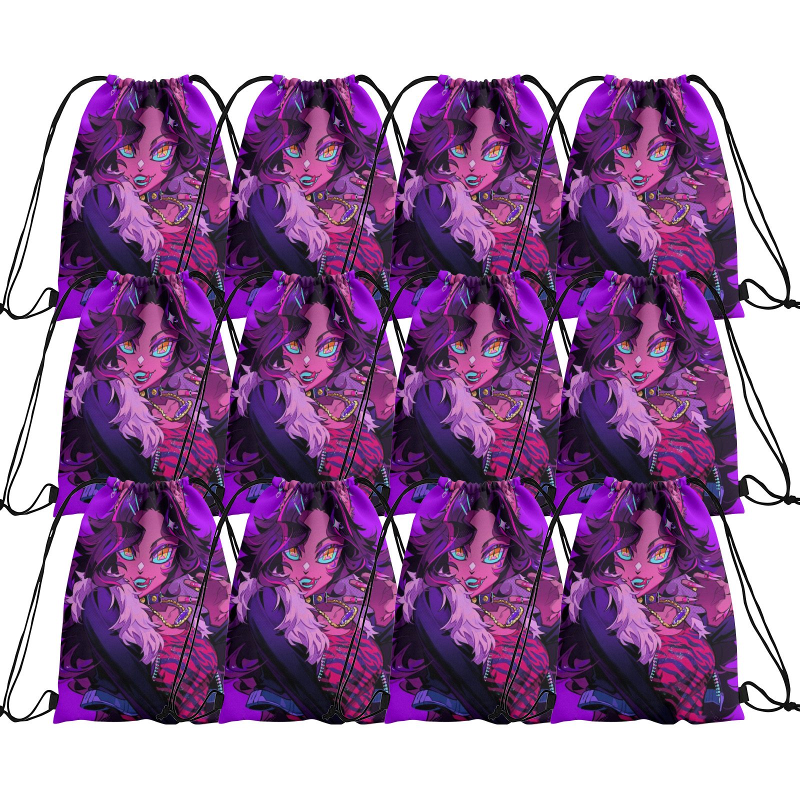 SALQGBUW Monster High 12 Pack Drawstring Candy Bags – Fun Cartoon Party ...