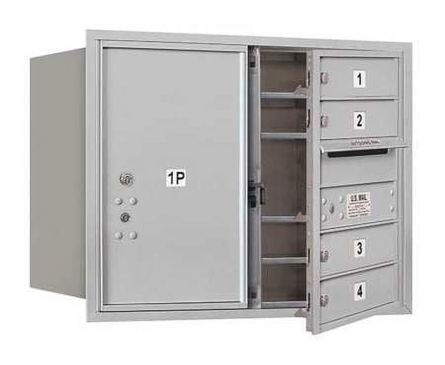 SALSBURY INDUSTRIES 3706D-04AFP Horiz Mailbox,MB1,5Dr,Alum,FL,23-1/2in ...