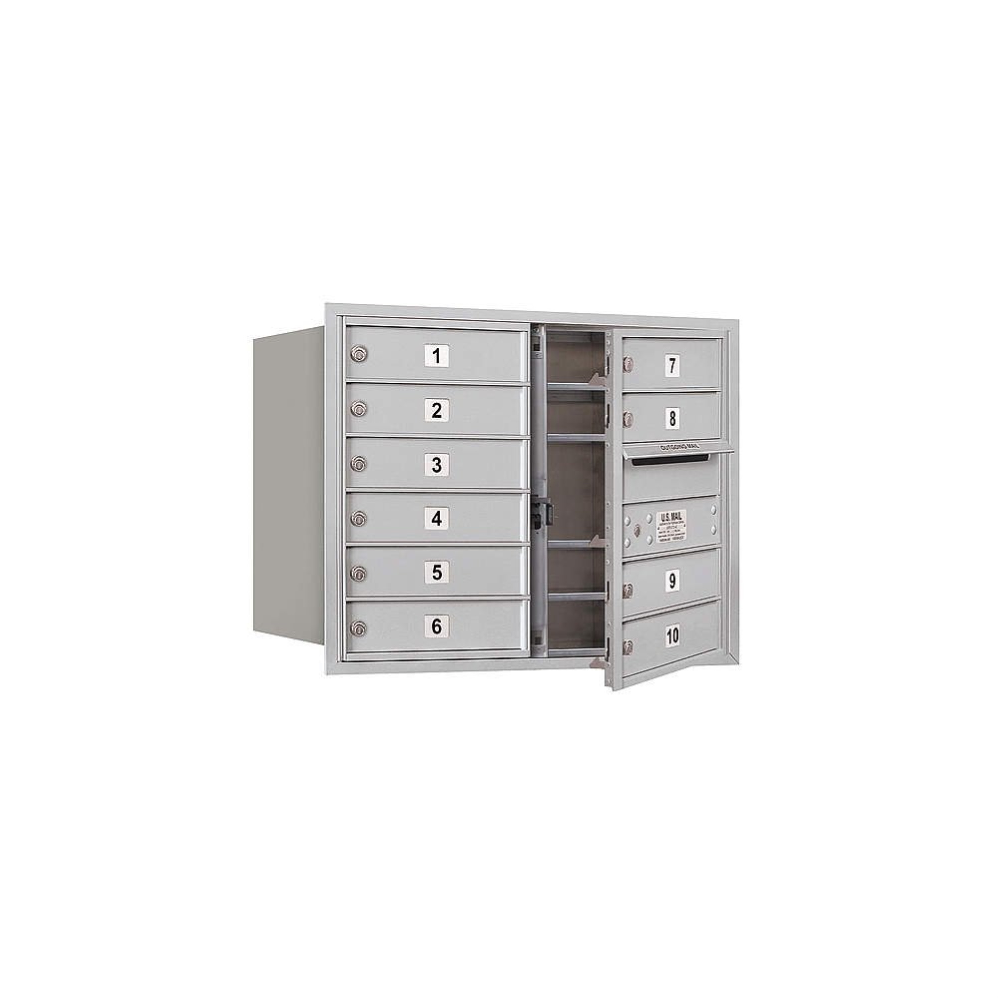 Salsbury Industries Recessed Private 11 Door Front Load 4C Horizontal ...