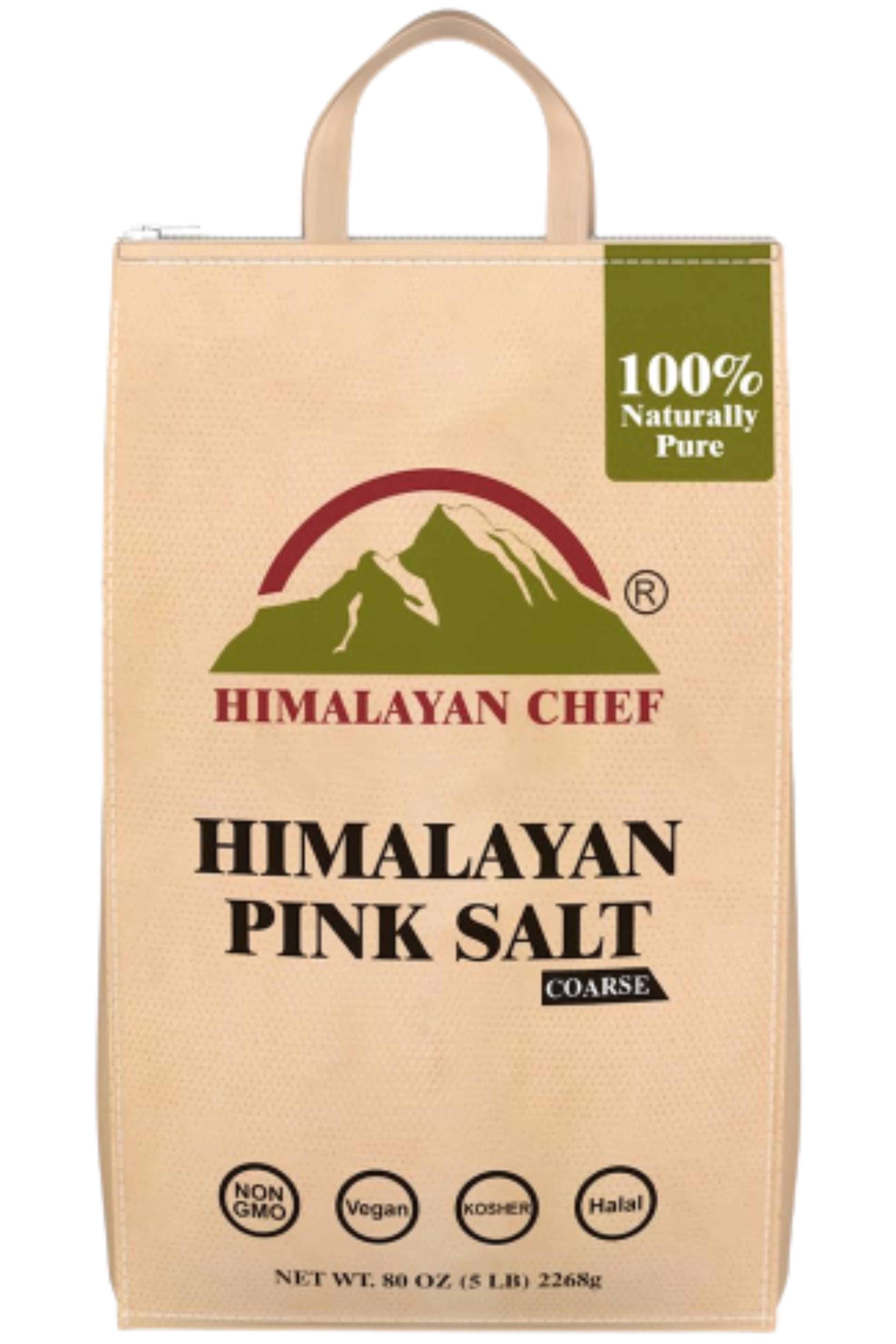 SALT 84 Authentic Himalayan Pink Salt - 5 lbs Coarse Grain Bag for ...