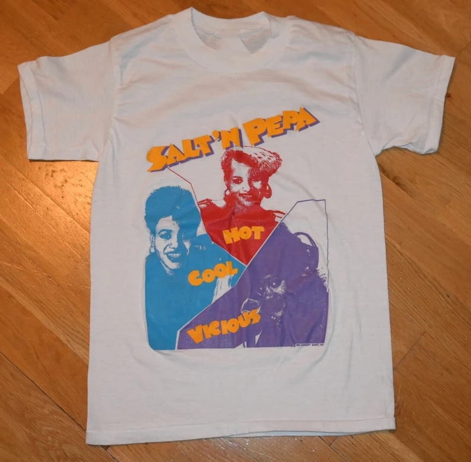 SALT 'N PEPA vintage Rare 80's R+B Hip Hop rap concert tour shirt LI370 ...