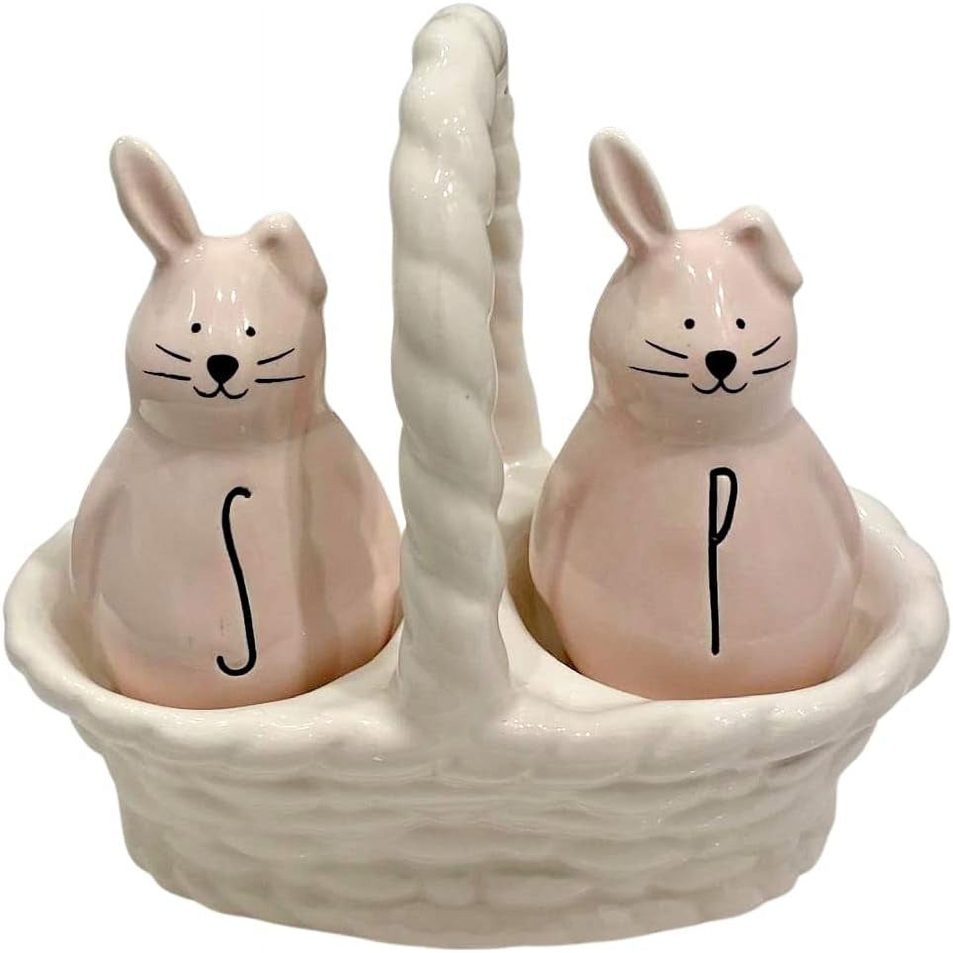 SALT - S & P - Bunny Shakers Easter - - Ceramic - Walmart.com