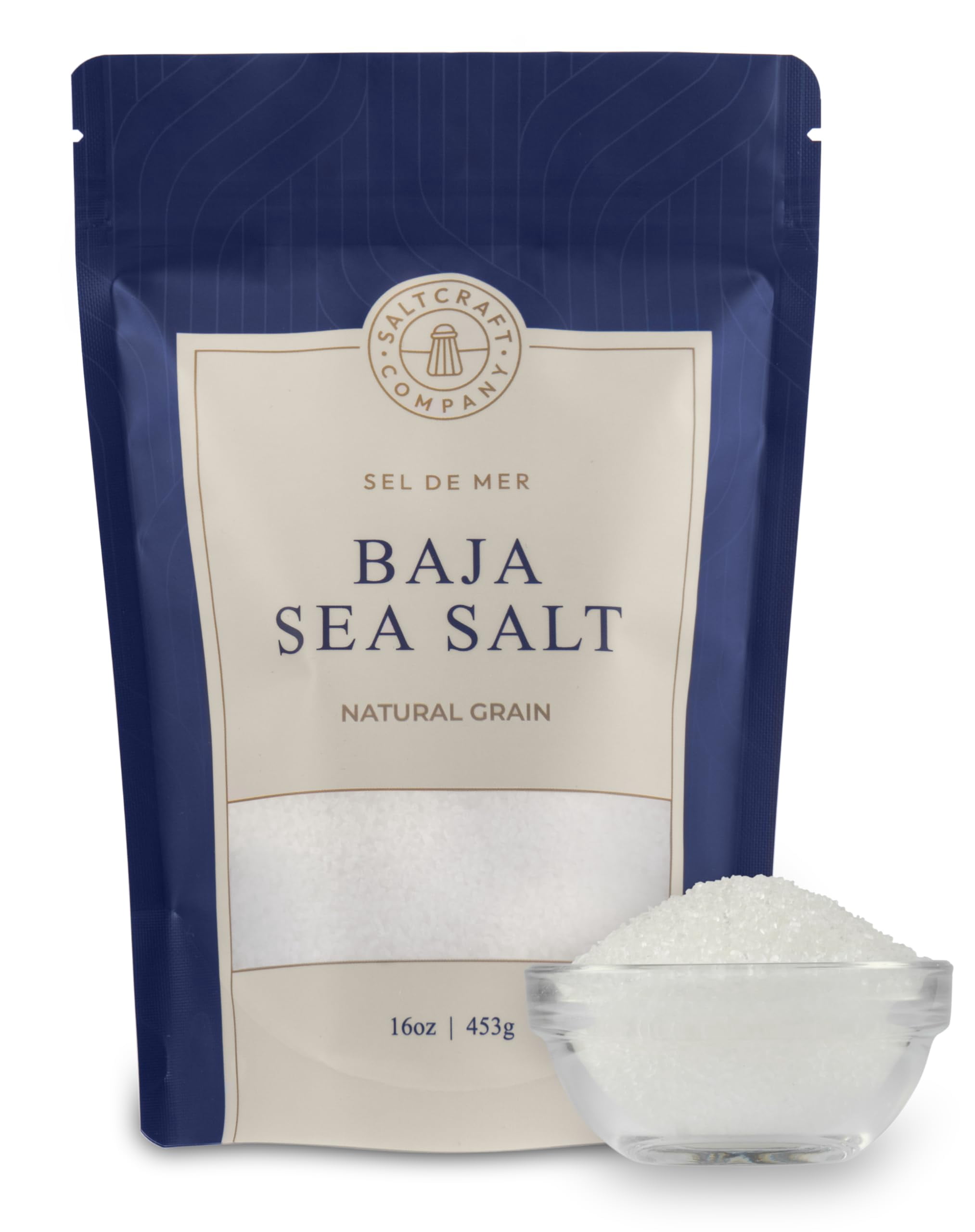 SALTCRAFT Baja Sea Salt KEF28 - Hand-Harvested, Natural Grain Crystals ...