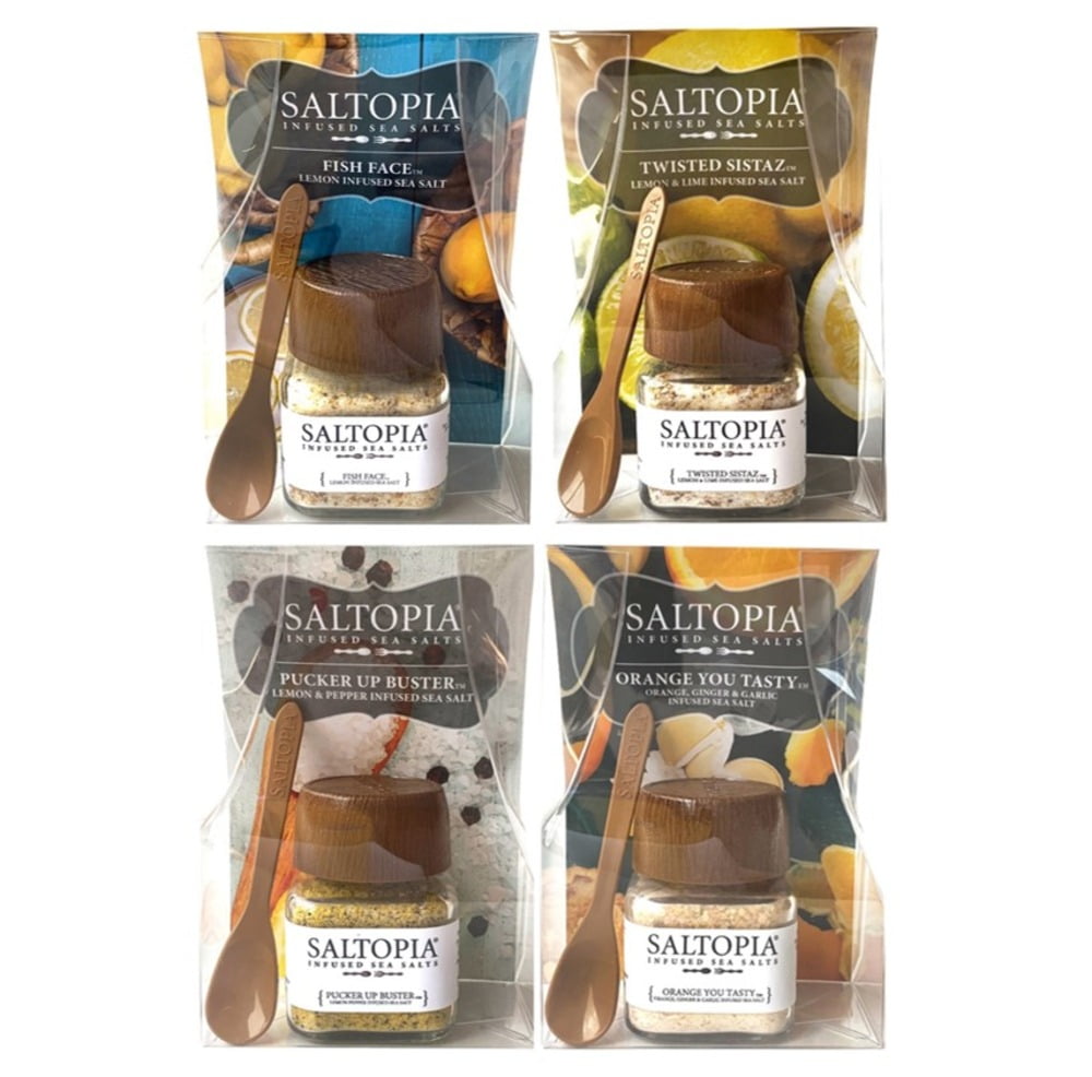 SALTOPIA BLISSFUL CITRUS, All Natural, Variety Set of 4 Different ...