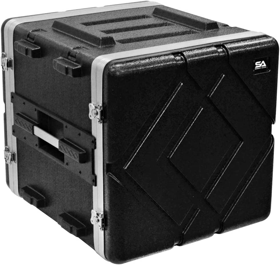 SALWR10D Lightweight 10 Space Rack Case 10U PA DJ Amp Effects Stackable ...