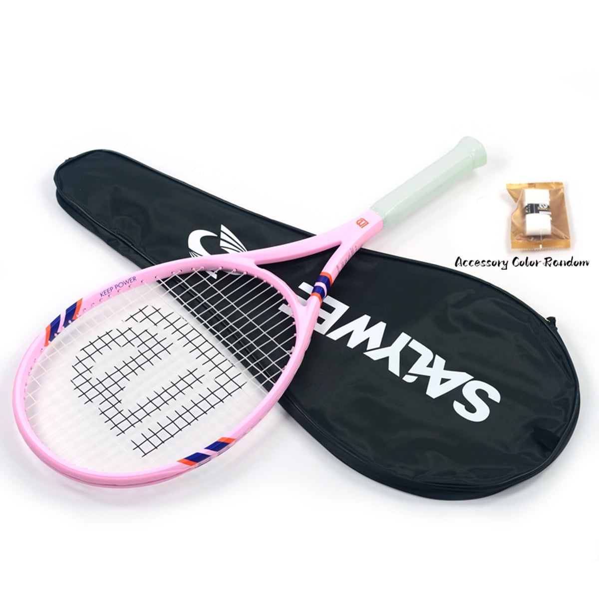 SALYWEE 27 Inch Tennis Racket Set for Adult, Light Weight Beginner ...