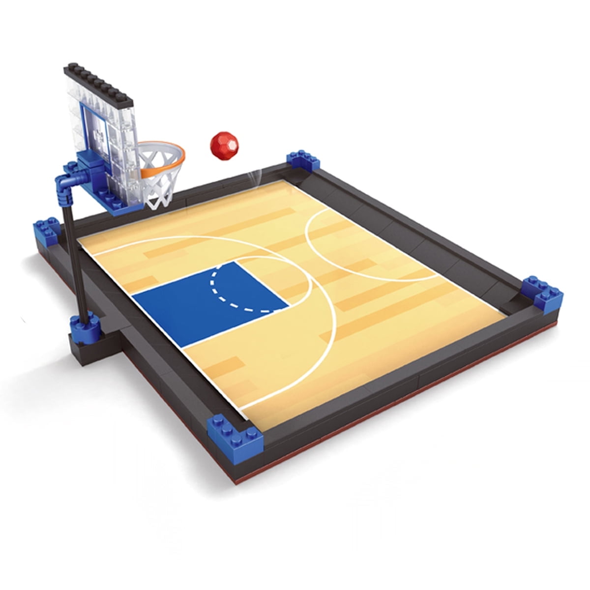 SALYWEE Basketball Court 180+pcs Micro Building Blocks Desktop Finger ...