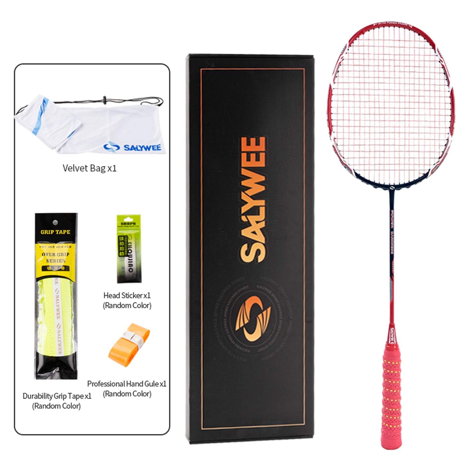 SALYWEE DARKNESS 4U Full Carbon Fiber Badminton Racket with Gift Box ...