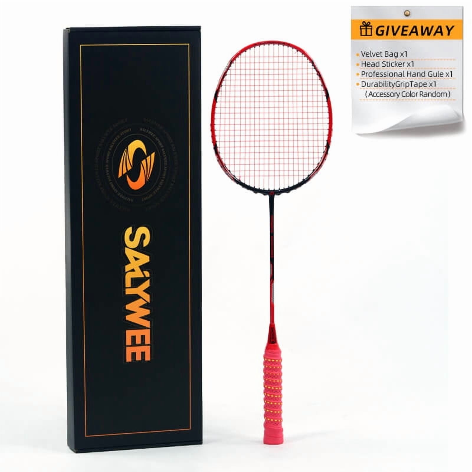 SALYWEE DARKNESS 4U Full Carbon Fiber Badminton Racket with Gift Box ...