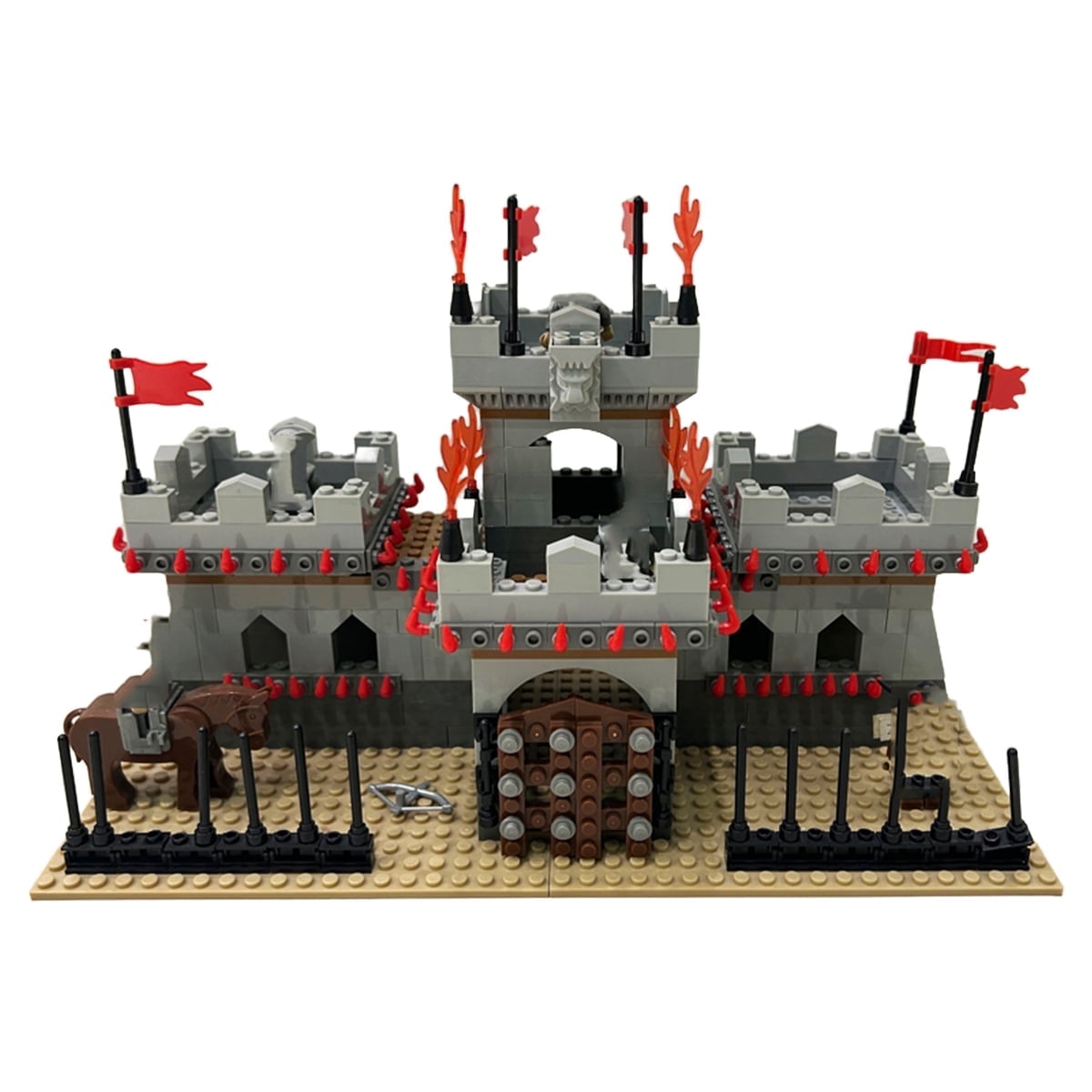 SALYWEE Medieval Castle Fort Model Kit - DIY Siege Warfare (750+pcs ...