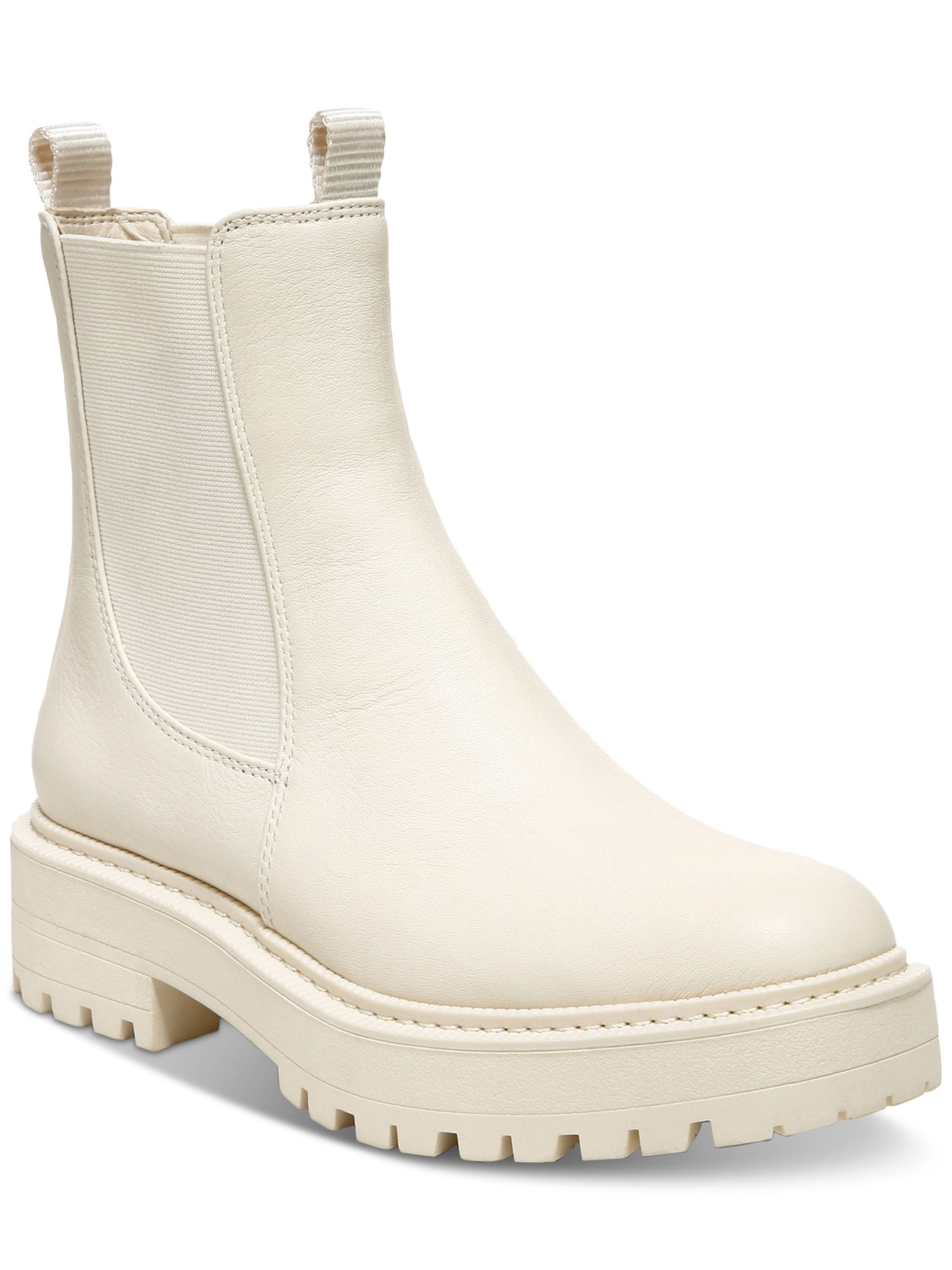 SAM EDELMAN Womens Beige Lug Sole Waterproof Goring Laguna Round Toe ...