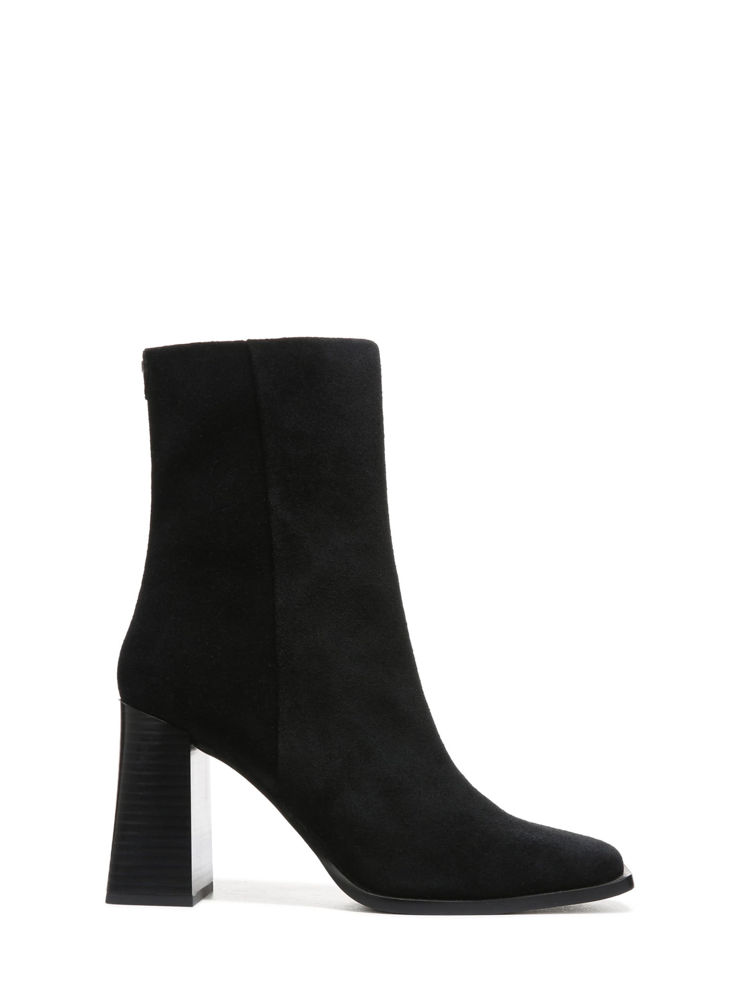 SAM EDELMAN Womens Black Goring Cushioned Ivette Square Toe Block Heel ...