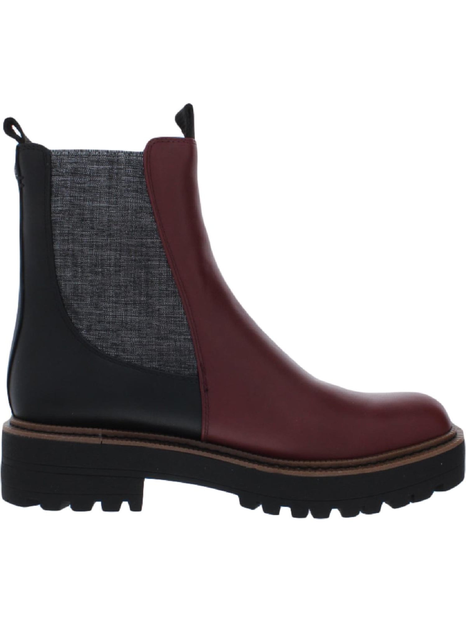 SAM EDELMAN Womens Brown Colorblock Pull Tab Lug Sole Goring Waterproof ...