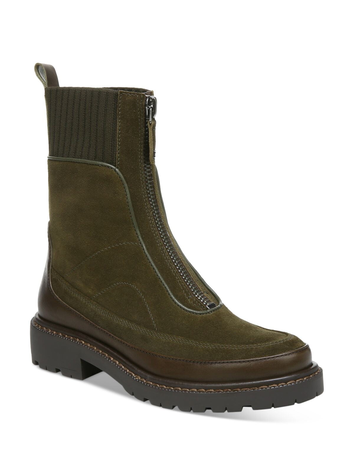 SAM EDELMAN Womens Green 1" Platform Goring Lug Sole Leone Round Toe ...