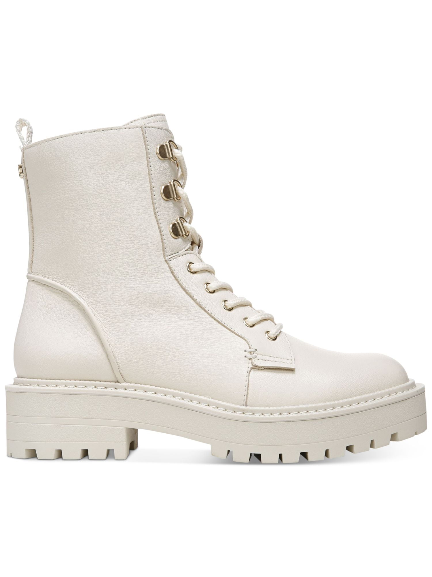 SAM EDELMAN Womens Ivory Lace Water Resistant Lug Sole Lue Round Toe ...