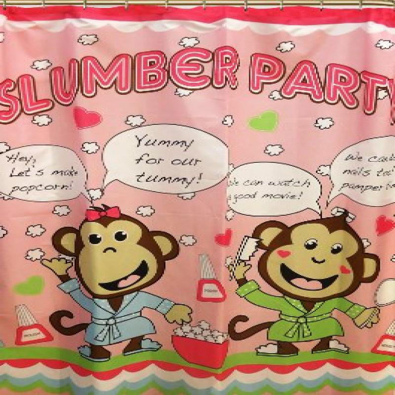SAM HEDAYA Slumber Party Shower Curtain - Walmart.com