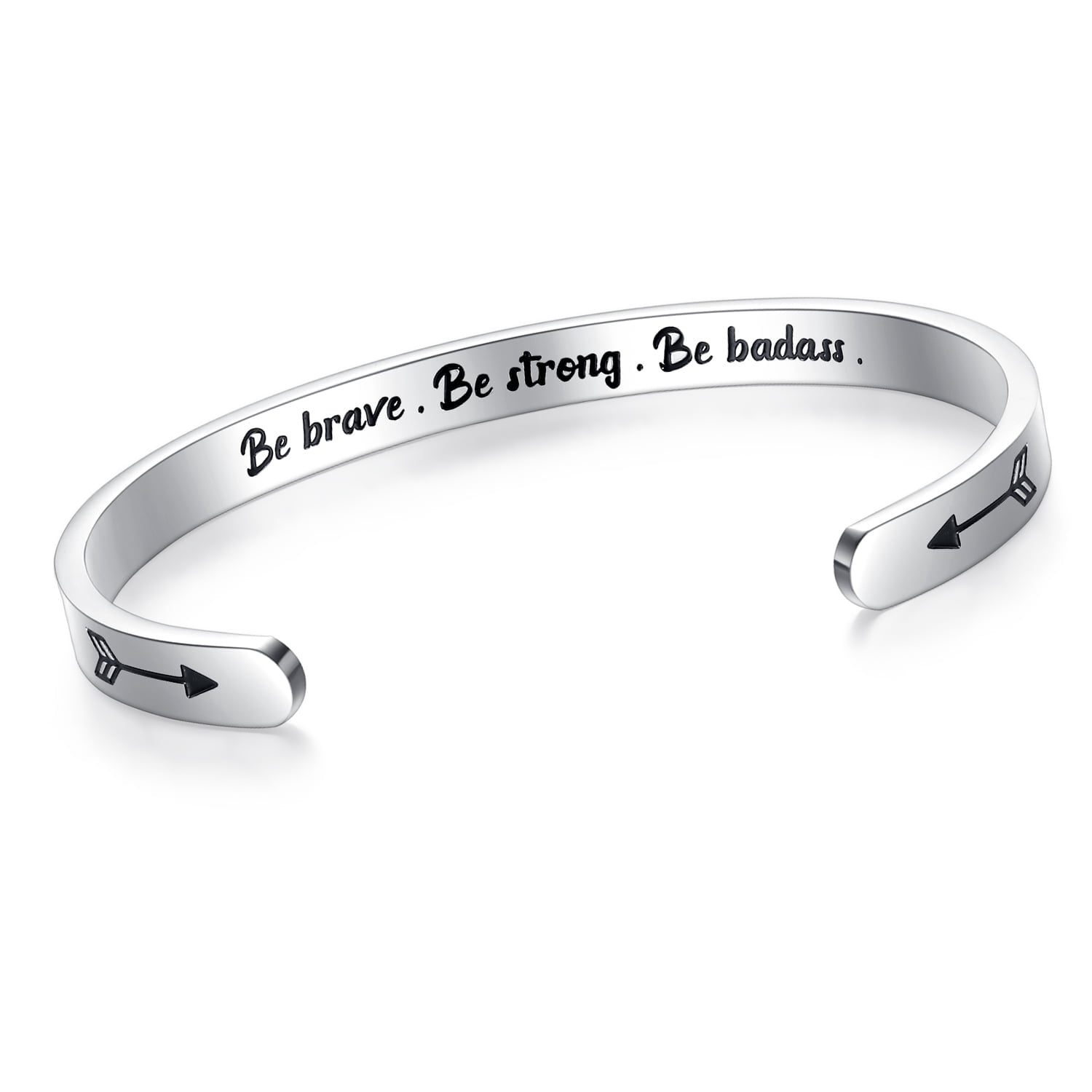 SAM & LORI Inspirational Silver Bracelet, Bestie Friendship Jewelry for ...