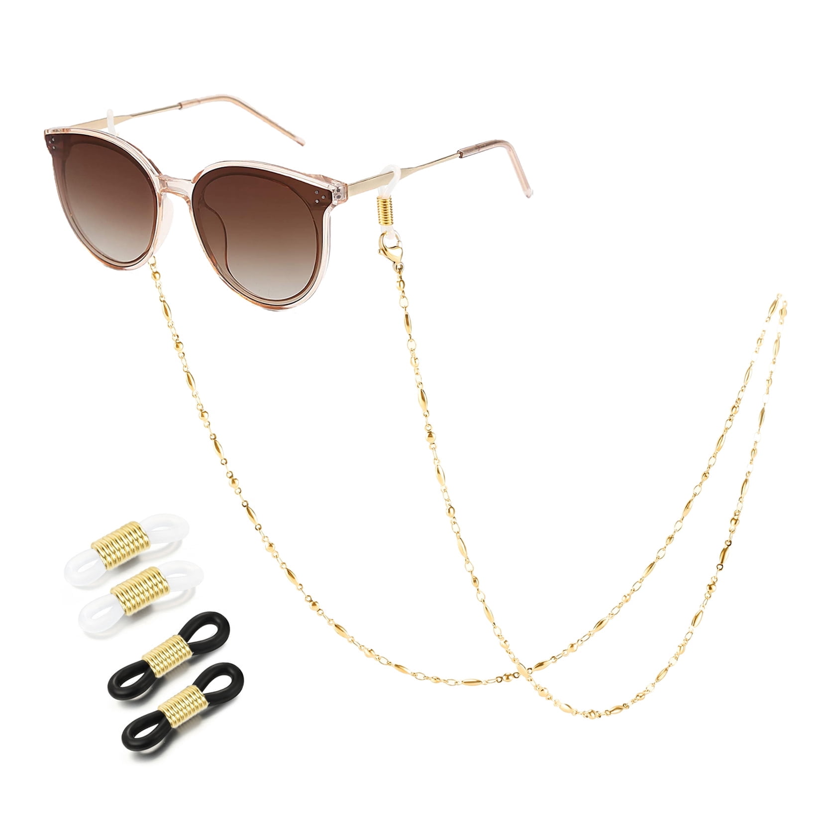 Sam & Lori Gold Eyeglass Chain for Women Glasses Necklace Strap Holder ...