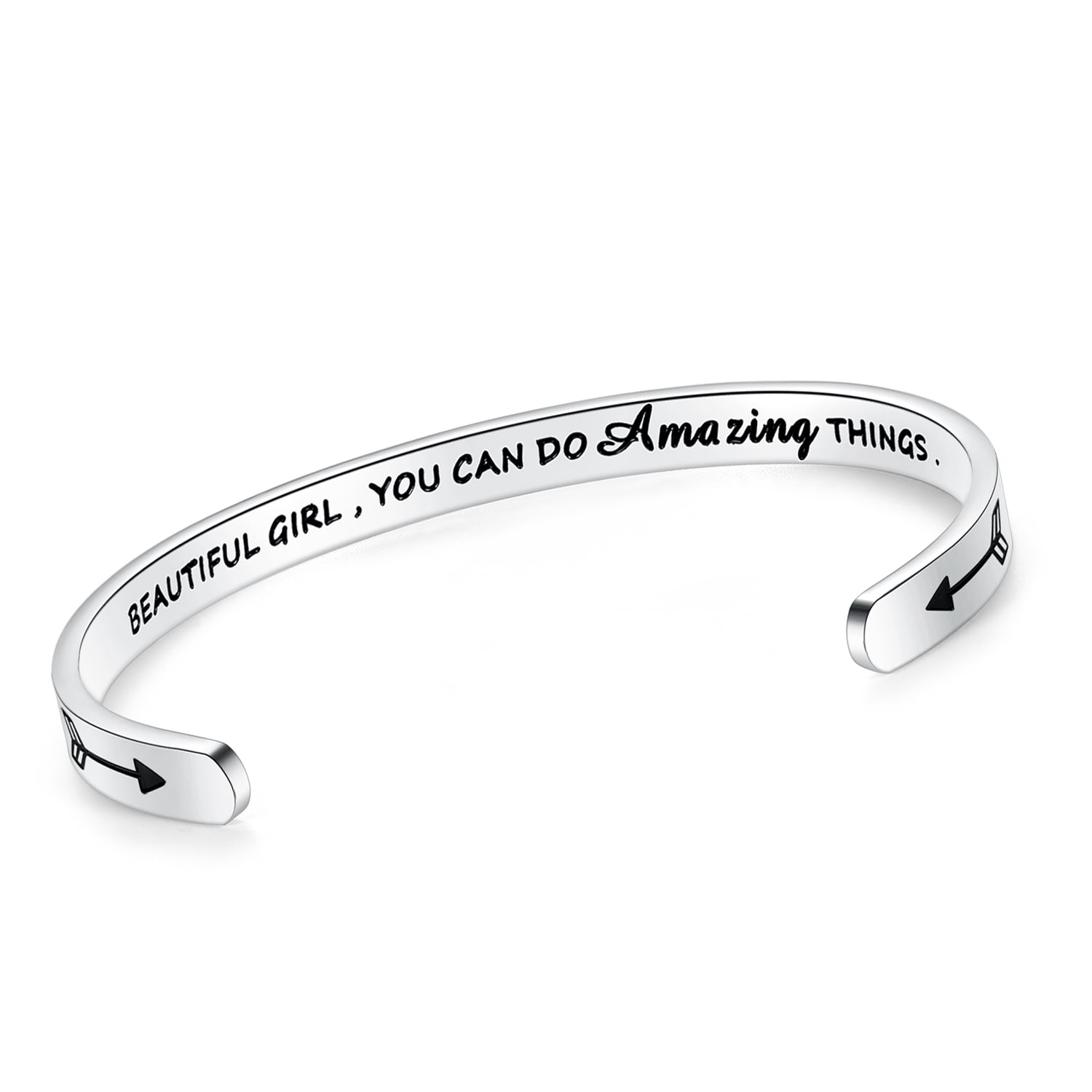 SAM & LORI Inspirational Charm Bracelet for Bestie, Teen Girls & Women ...