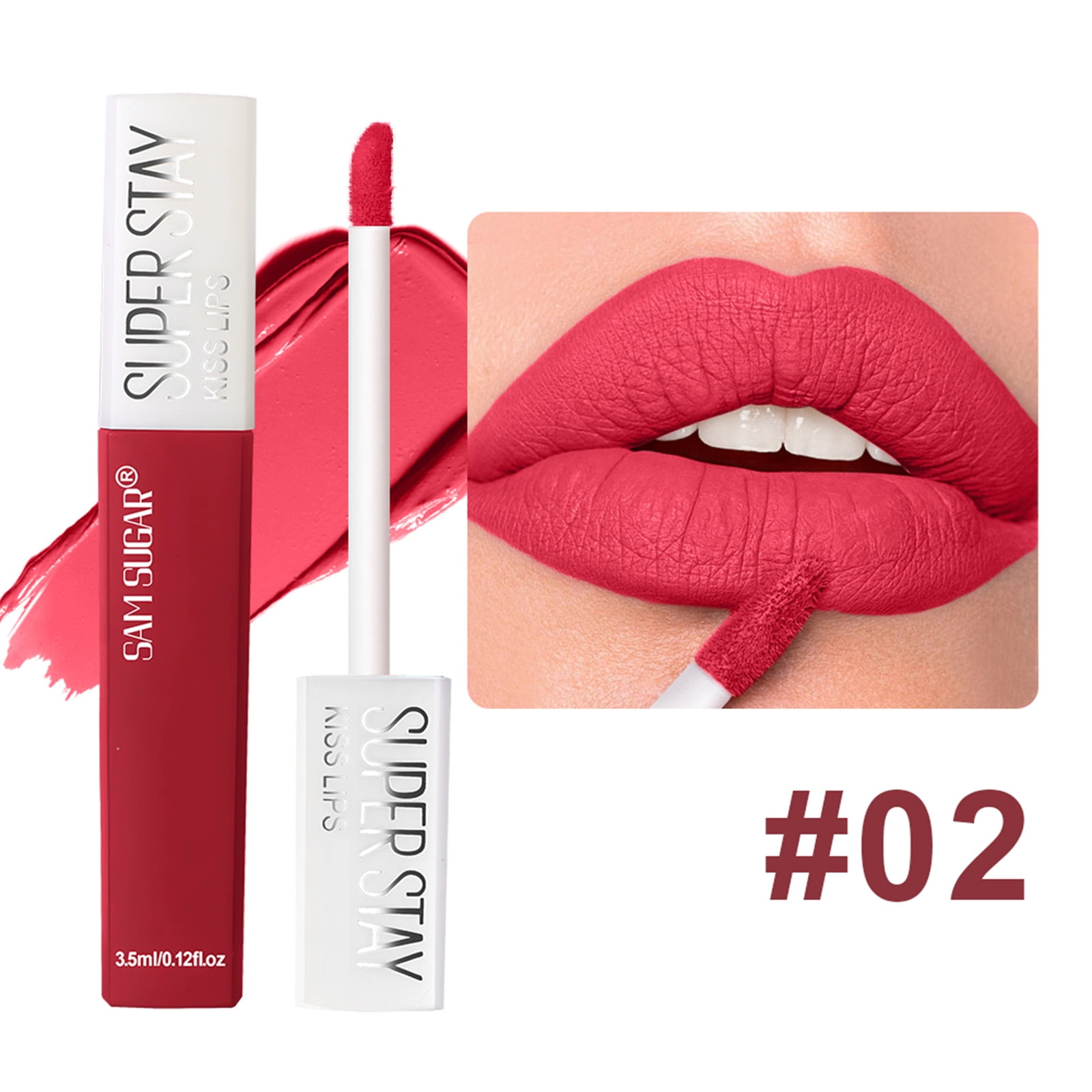 SAM SUGAR Kiss Stick - Matte Lip Gloss, Long-Lasting Smudge-Proof Lip ...