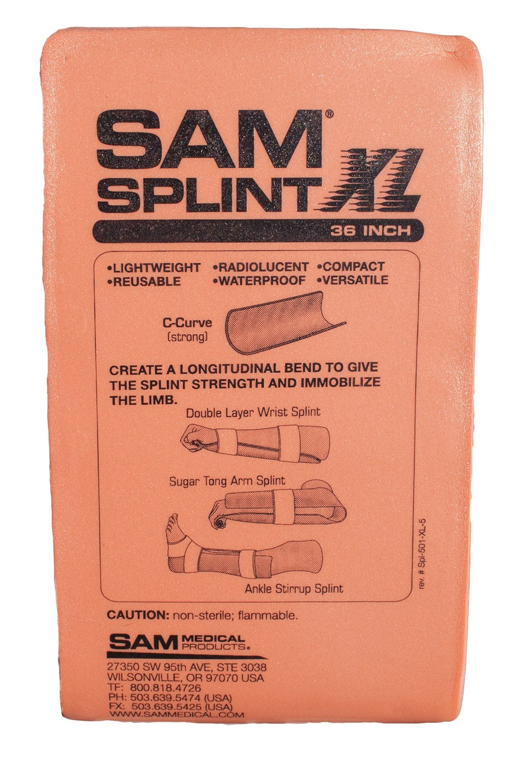 SAM Splint 36" (flat) - Walmart.com