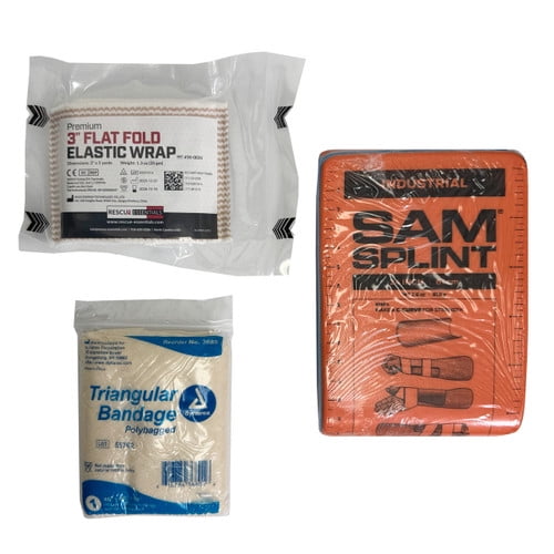SAM Splint Sling Combo Pack (24" SAM Splint, 3 Elastic Bandage and ...