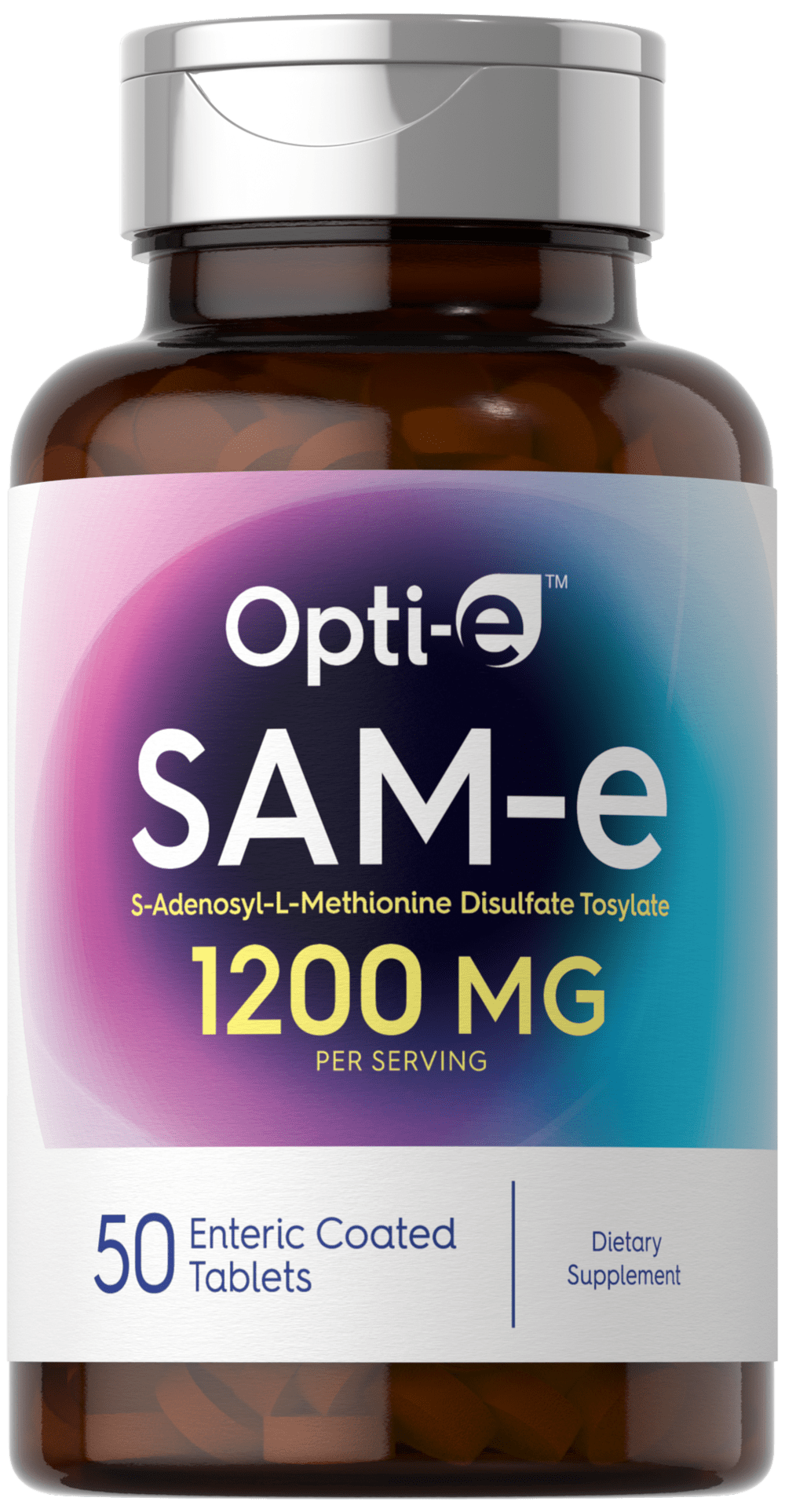SAM-e Supplement | 1200mg | 50 Enteric Coated Tablets | By Opti-e ...