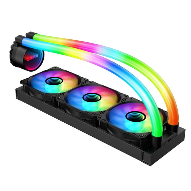 SAMA 360mm ARGB Cpu Liquid Cooler 360 AIO With Infinity Mirror Aluminum ...