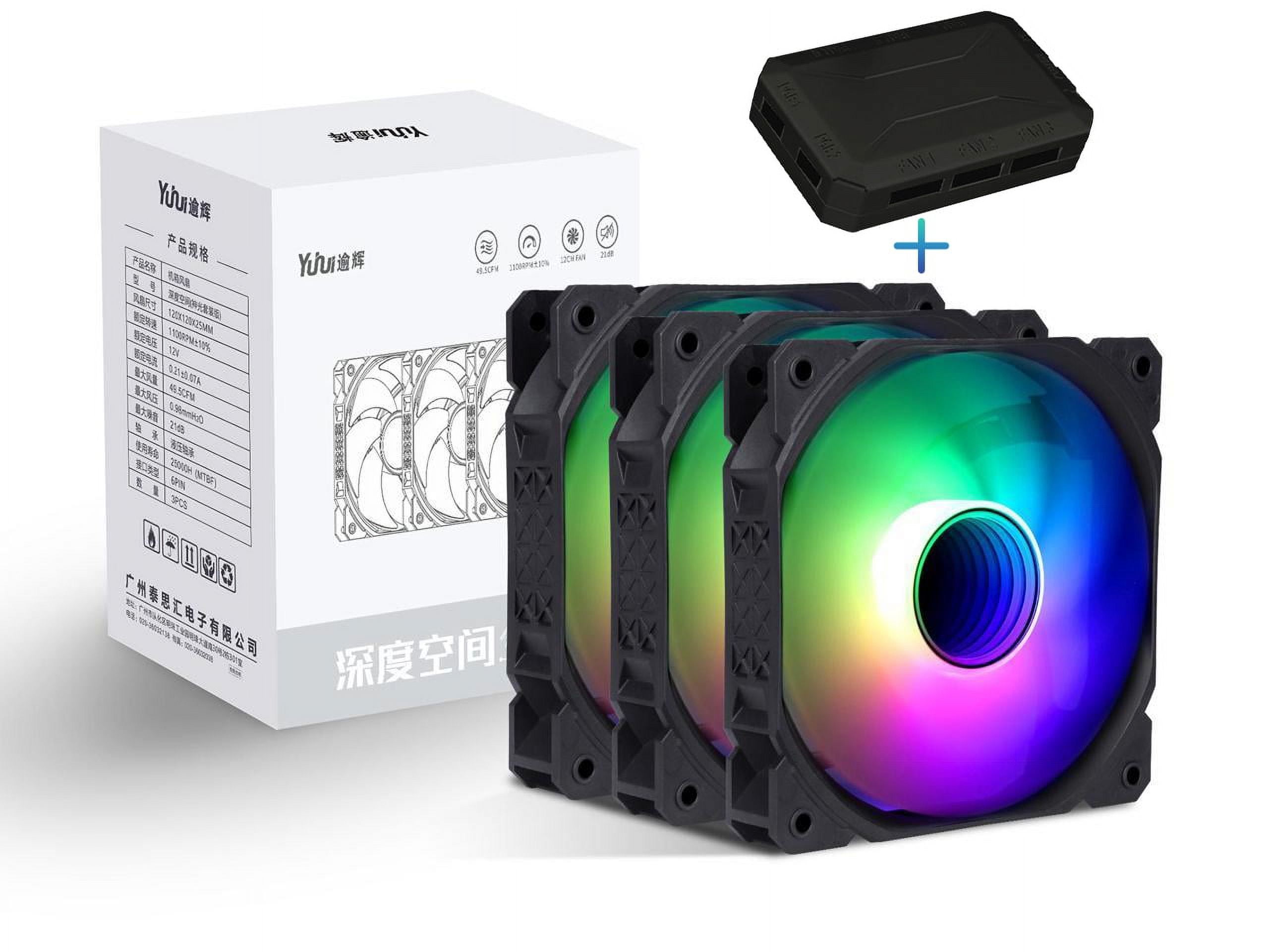 SAMA IMB 3 IN 1 ARGB FAN KIT Black 120mm ARGB Computer Case Fans With ...