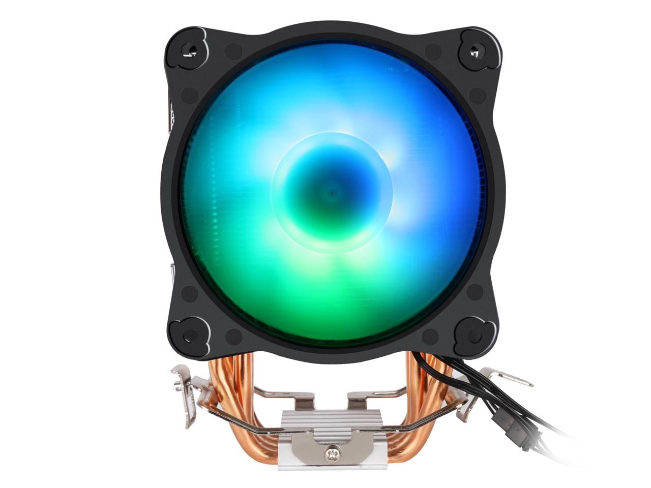 SAMA KA450DW RGB CPU Air Cooler 9cm PWM Fan 4 Copper Heat Pipes For AMD ...