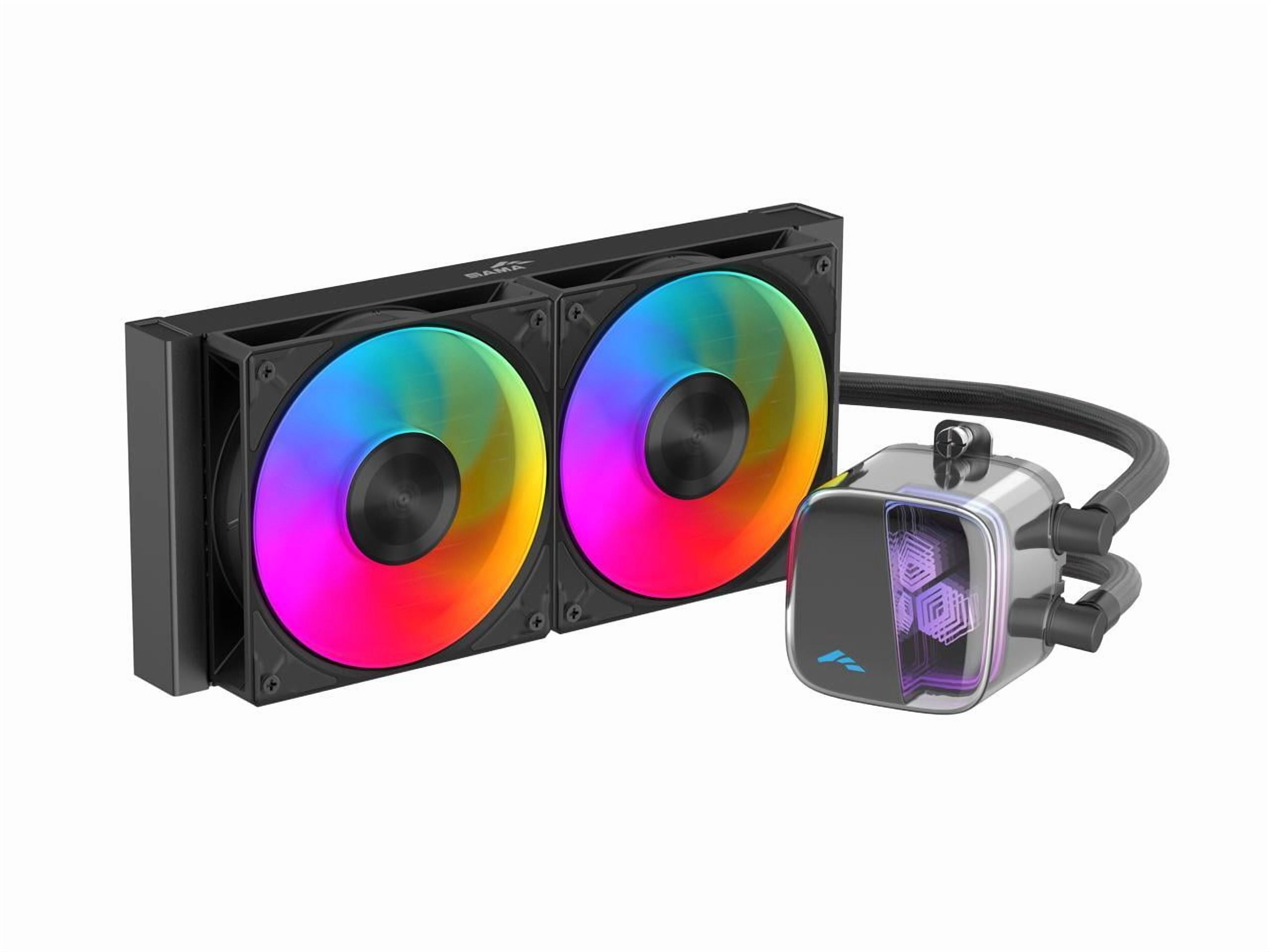 SAMA L70 240mm Liquid CPU Cooler AIO Cooler with ARGB Infinity Mirror ...