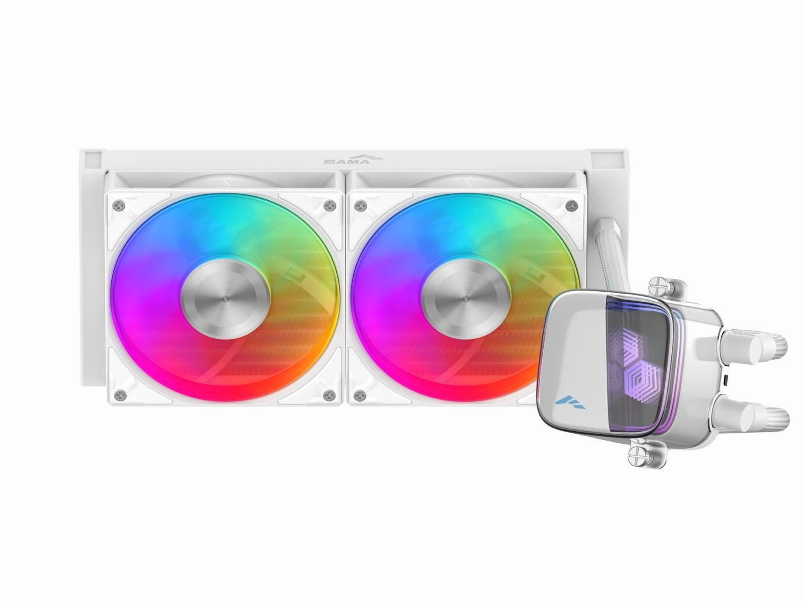 SAMA L70 240mm Liquid CPU Cooler AIO Cooler with ARGB Infinity Mirror ...