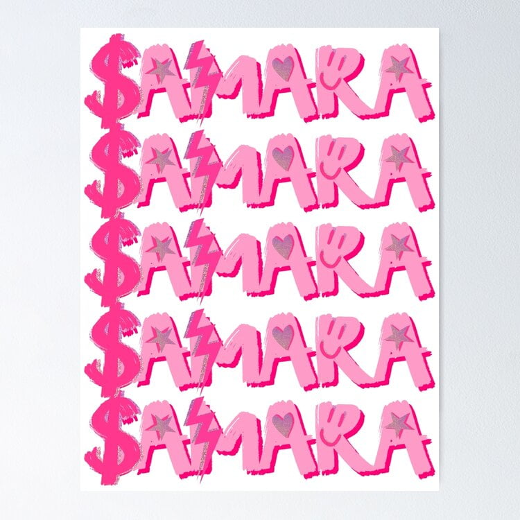 SAMARA name Poster - KIRA.977, UNFRAMED-12x18 - Walmart.com