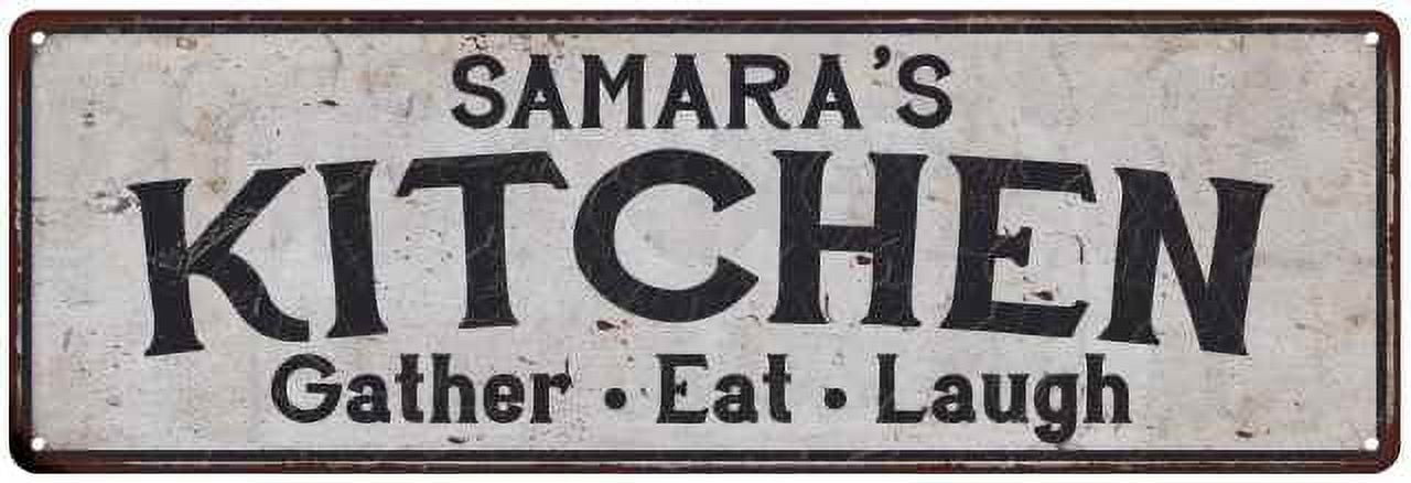 SAMARA's Kitchen Rustic Chic Decor Gift 6x18 Sign 106180051619 ...