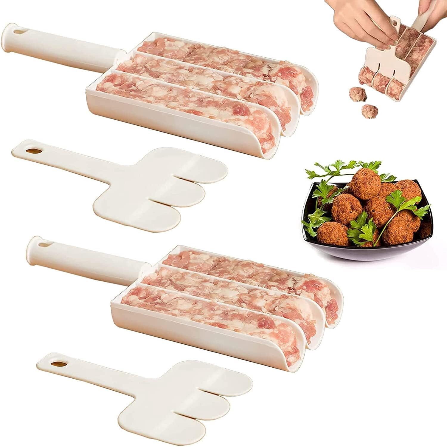 SAMARTH ZONE Creative Kitchen Triple Meatball MakerMultifunction ...