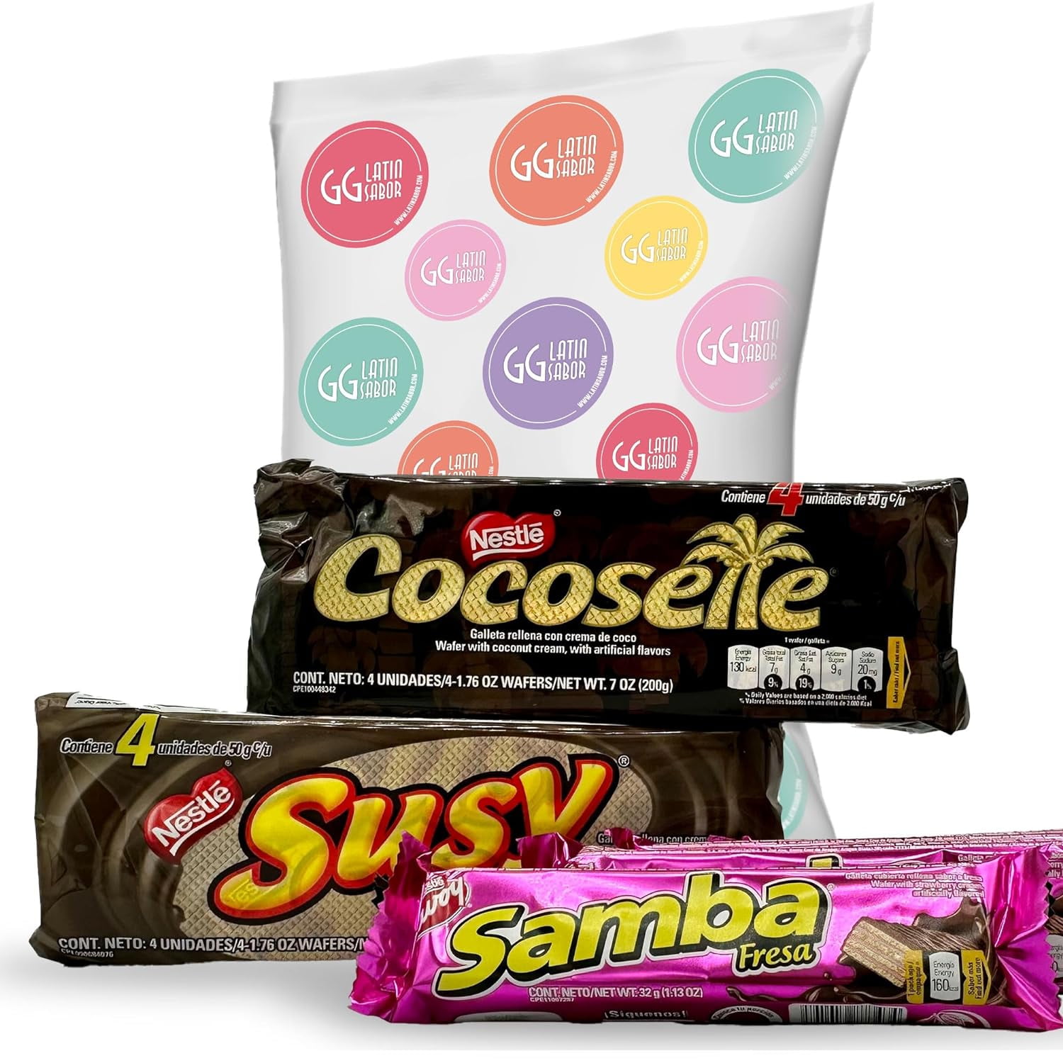 SAMBA CHOCOLATE - COCOSETTE - SUSY Venezuelan Food Cookies Wafers ...