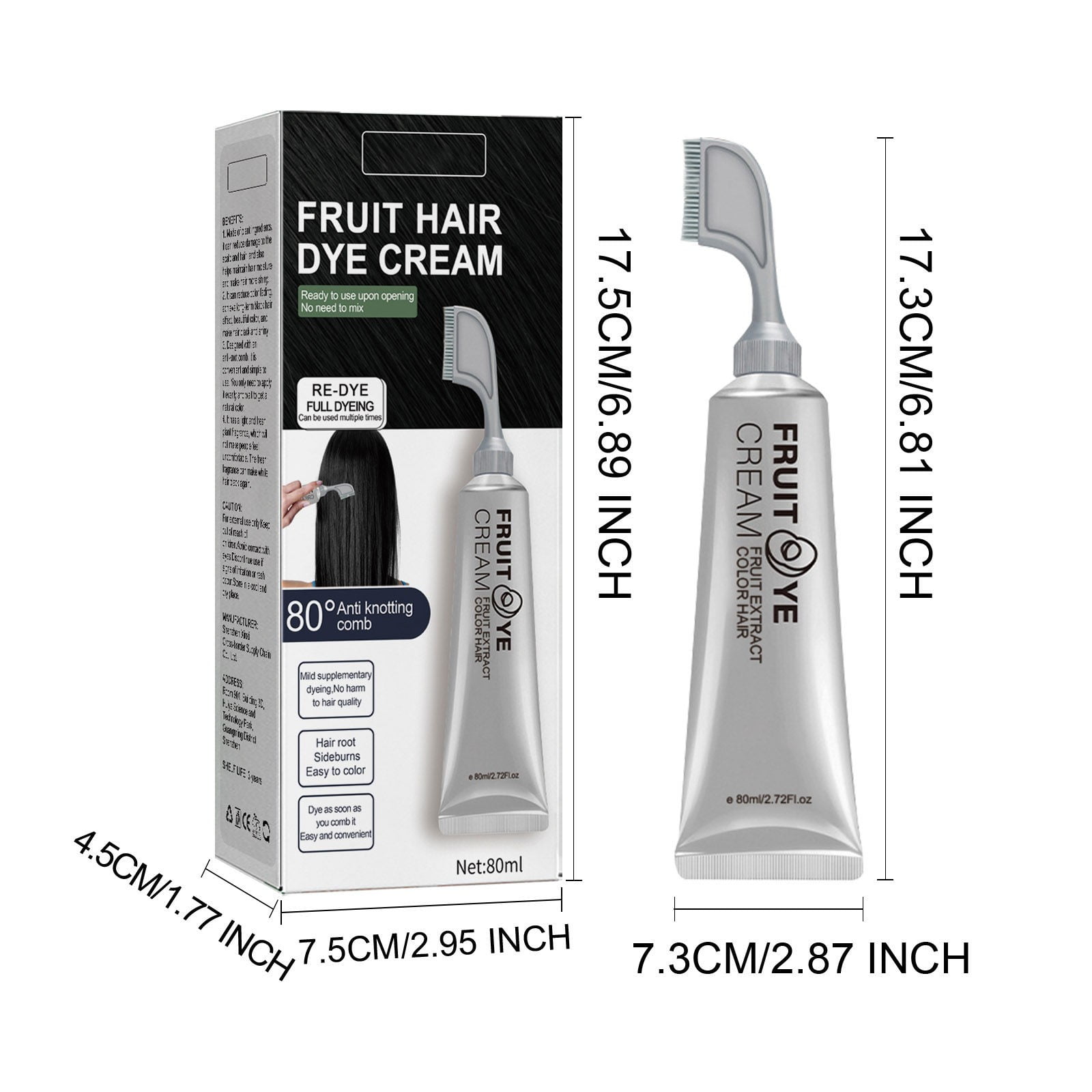 SAMCIYU Fruit And Vegetable Hair Is Easy To Color Hair Natural Gentle ...