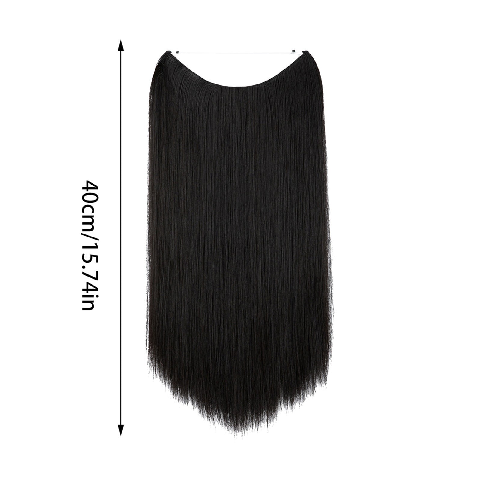 SAMCIYU Hair Extensions Secret Hidden Wire In Real Long Thick Straight ...