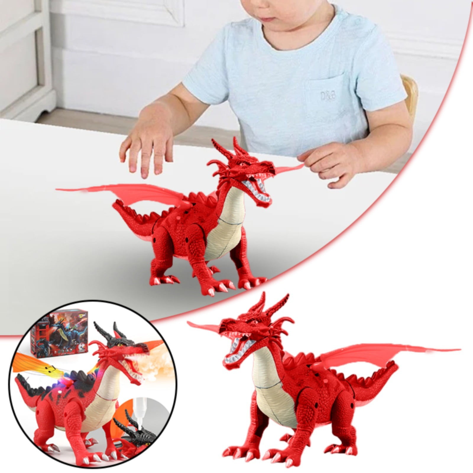 SAMCIYU Light Up Dragon Toy | Glowing Dragon Toy | LED Dragon Toy ...