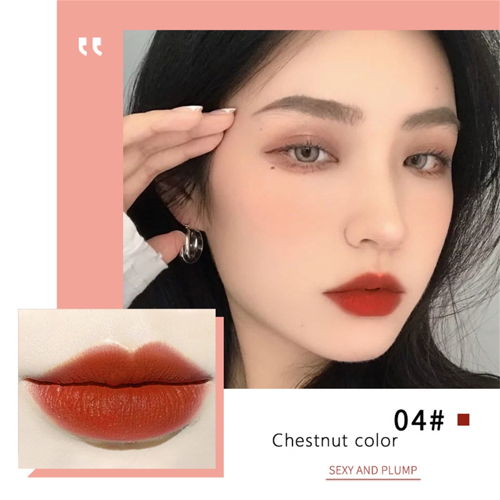 SAMCIYU Soft Mist Cherry-air Lip Mud Lipstick Matte Velvet Lip Mud 3ml - Walmart.com