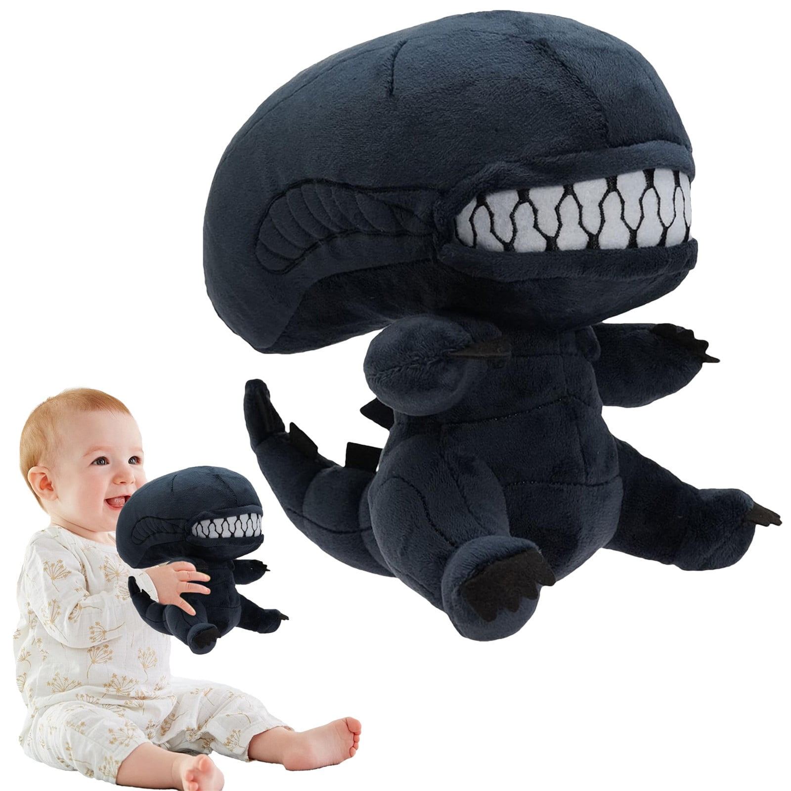 SAMCIYU Xenomorphe Alien Plush Stuffed Animal Toy,Xenomorph Zipper ...